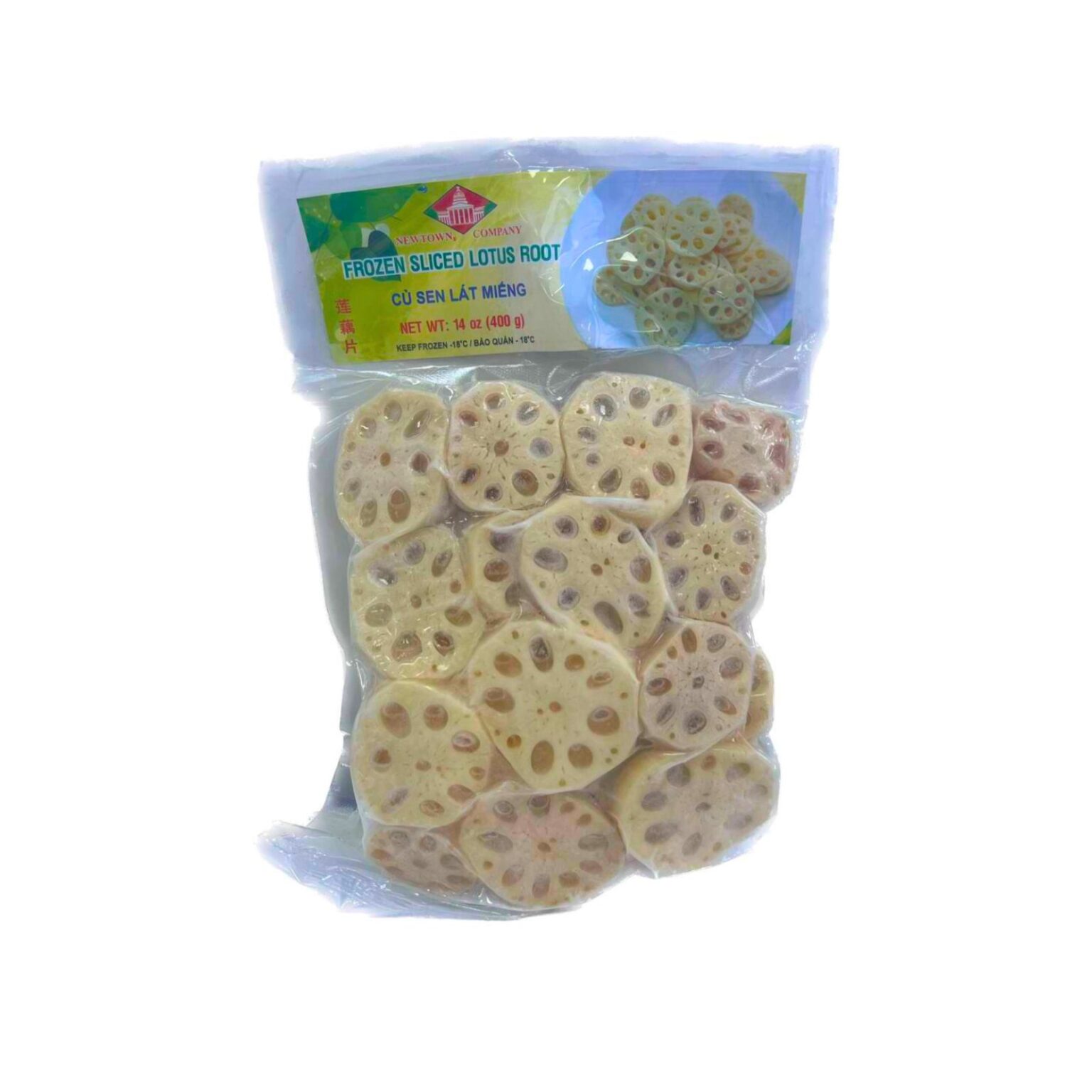 FROZEN SLICED LOTUS ROOT CỦ SEN LÁT MIỆNG | Phanthietstore