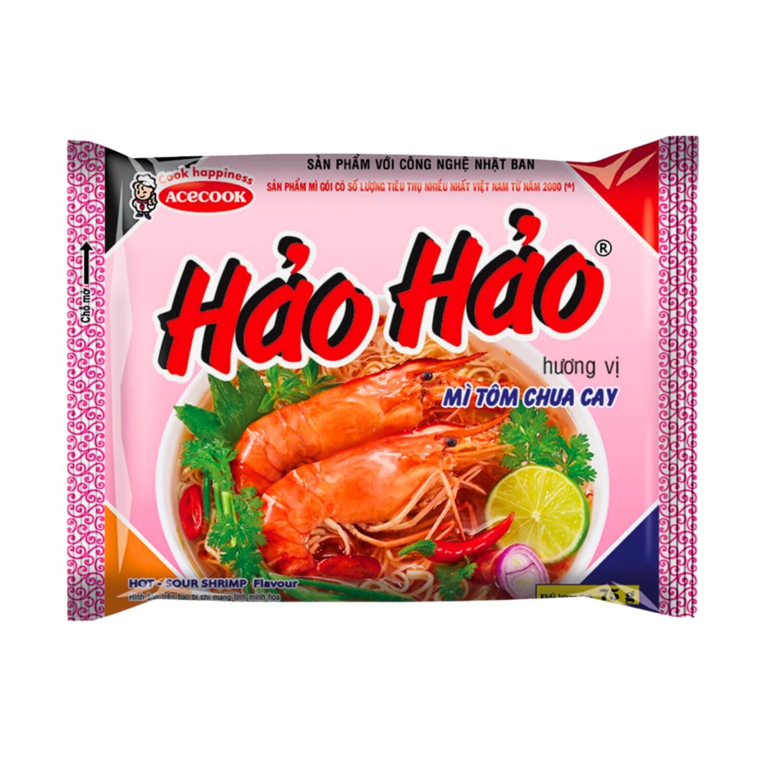 Acecook Hao Hao Vietnam instant noodles spicy shrimp taste | Phan Thiet Oriental Market